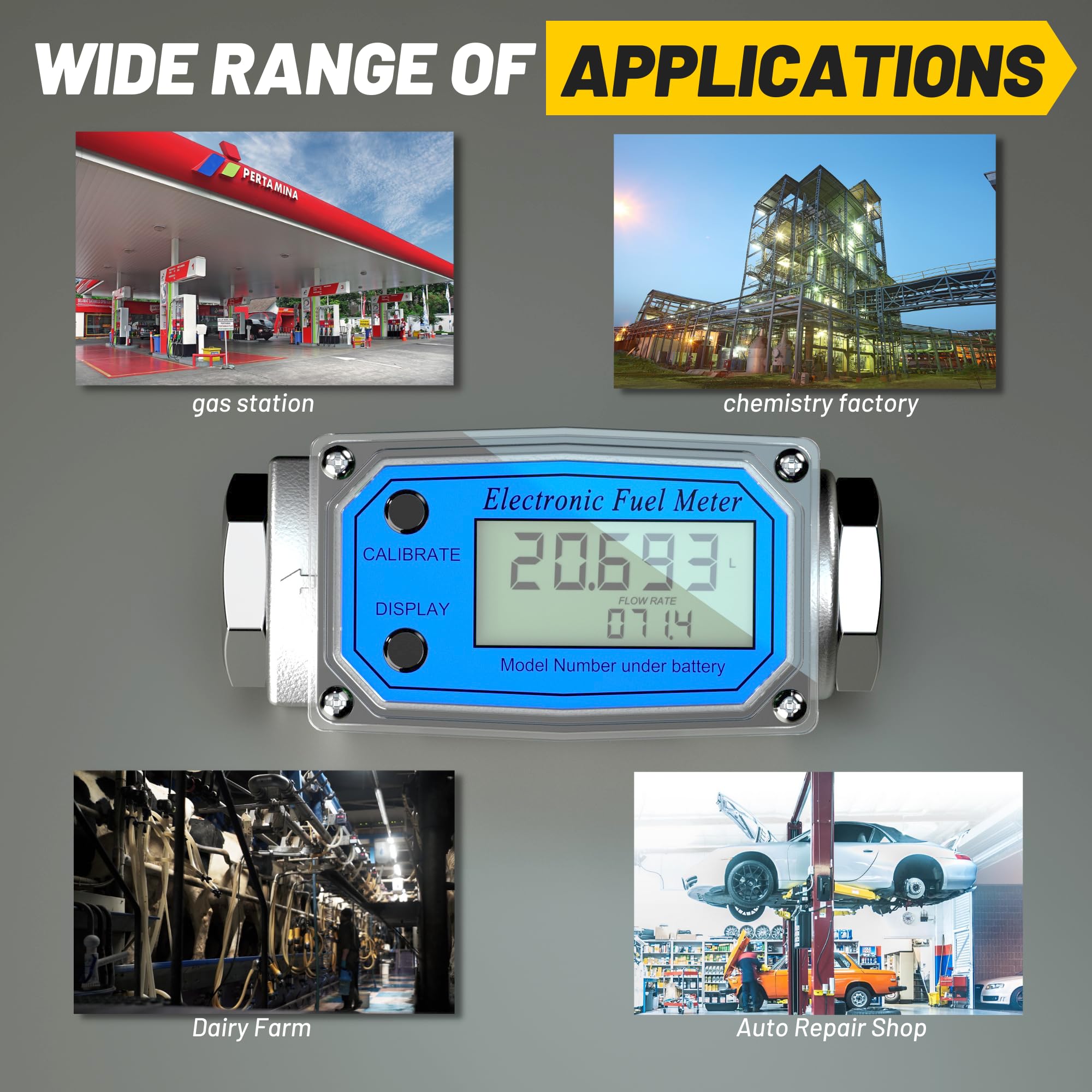 Mua Turbine Flow Meter, Electronic Oil Flowmeter, Kerosene Gas Methanol ...