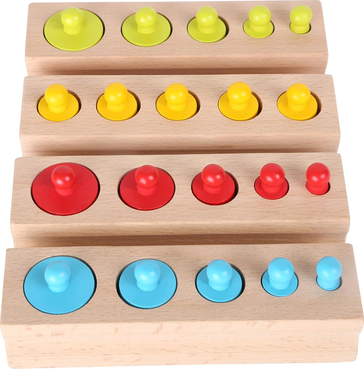 small foot 10525 colour and shape sorter made of wood, with wooden ...