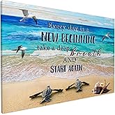 Amazon.com: Sea Turtle Wall Art Sea Turtle Inspirational Quotes Wall ...