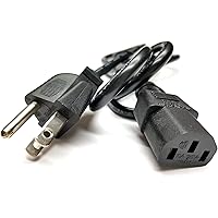 Amazon.com: Dell 06F190 Biz-Xiamen IEC-C13 3-Prong Power Cord BC-313 / BP-301 E191365 Shielded ...