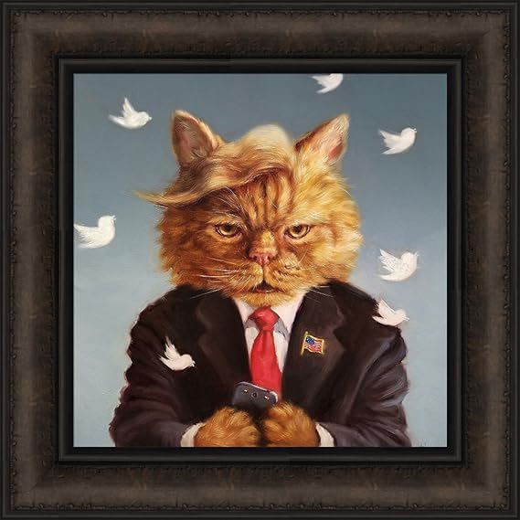 Amazon.com: Home Cabin Décor Catty Remarks by Lucia Heffernan 16x16 ...