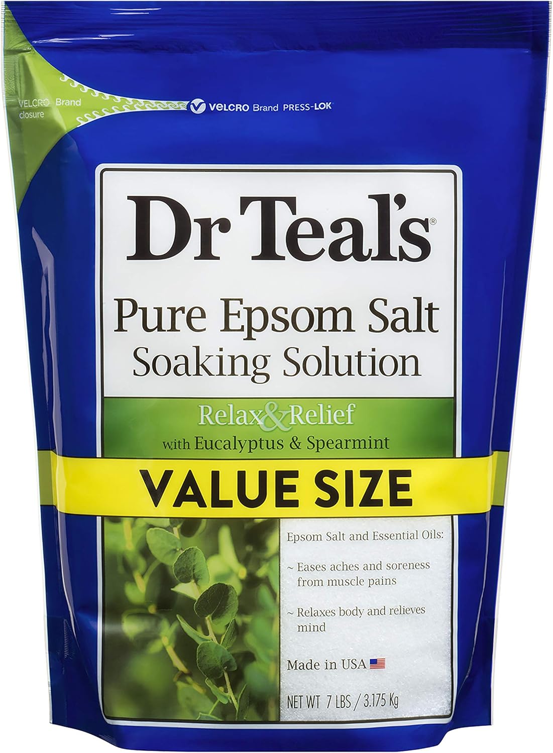 Amazon.com: Dr Teal's Pure Epsom Salt Soaking Solution,Relax & Relief with Eucalyptus ...