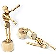 Amazon.com: Kikkerland Skeleton Lazy Bones Sculpture, Tan : Home & Kitchen