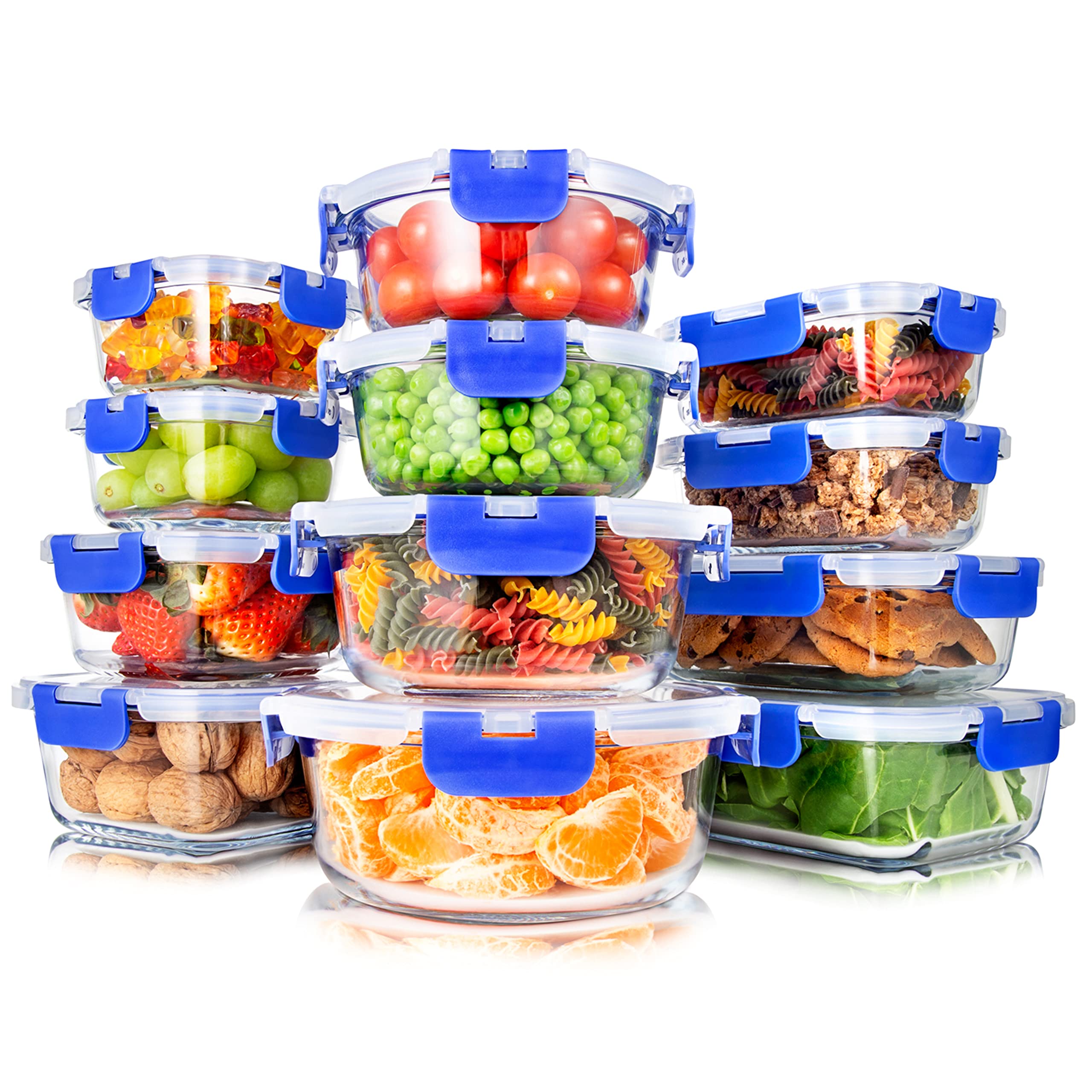 Mua SereneLife 24-Piece Glass Food Storage Containers with Improved ...