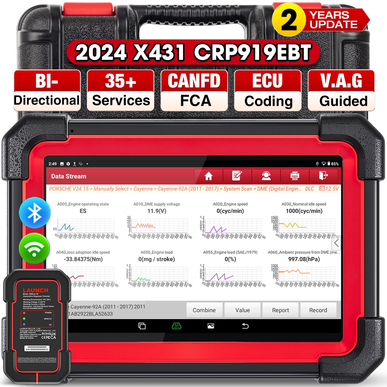 Mua LAUNCH X431 CRP919EBT Elite OBD2 Scanner, 2024 Wireless ...
