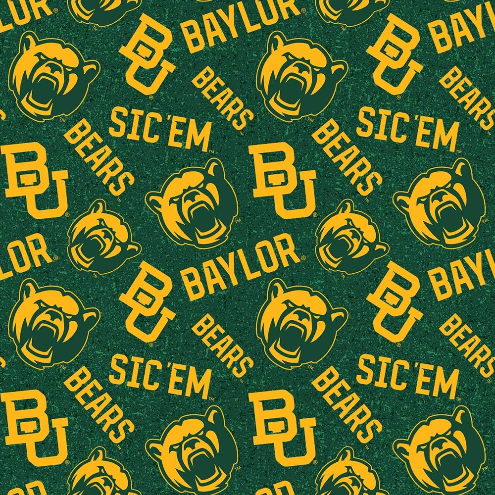 Amazon.com: Baylor University Cotton Fabric with New Tone ON Tone ...