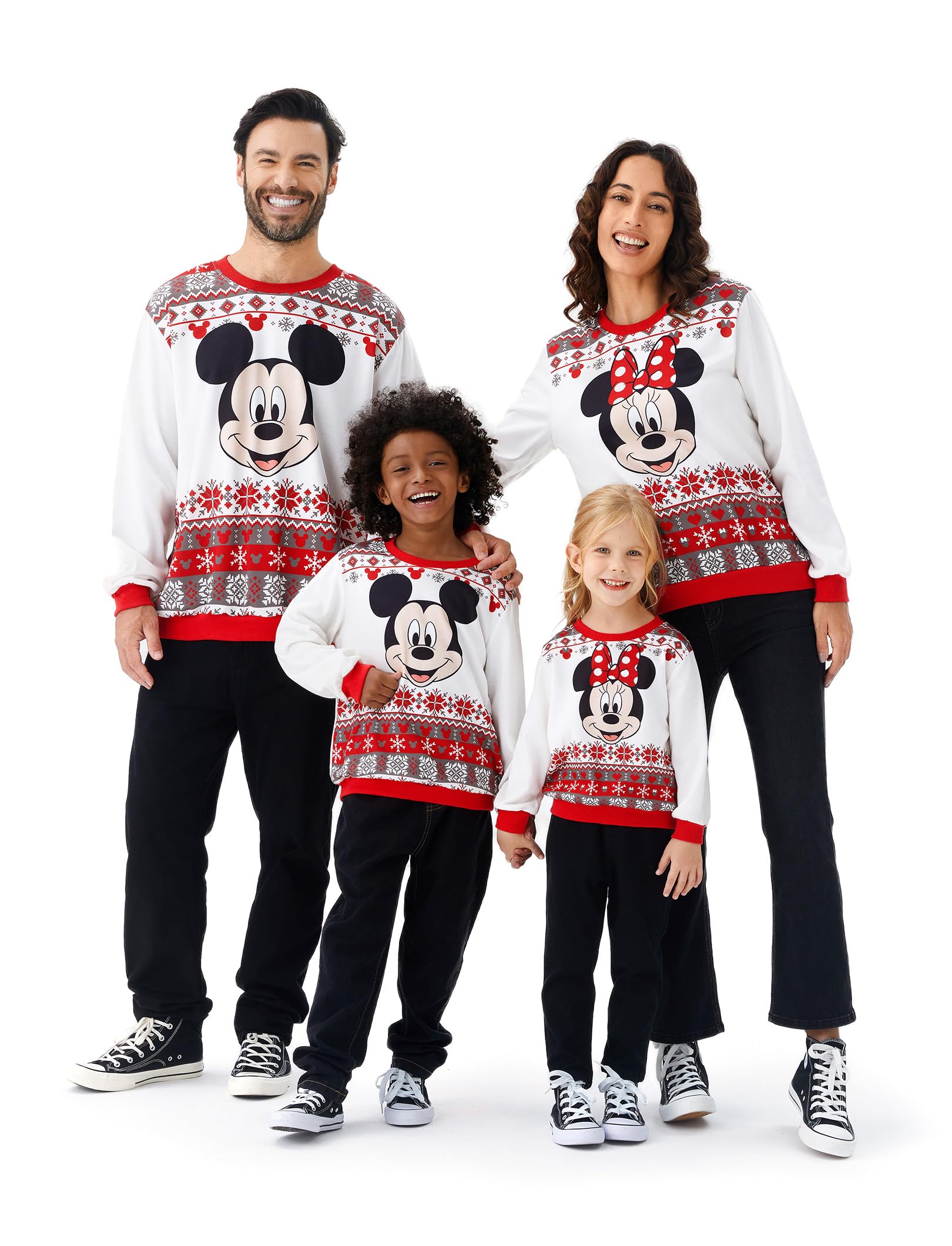 Disney Mickey and Friends Family Matching Christmas Crewneck Fall Long ...