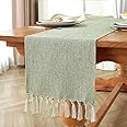 Amazon.com: Laolitou Green Table Runners 72 Inches Long for Home Decor, Boho Farmhouse Spring ...