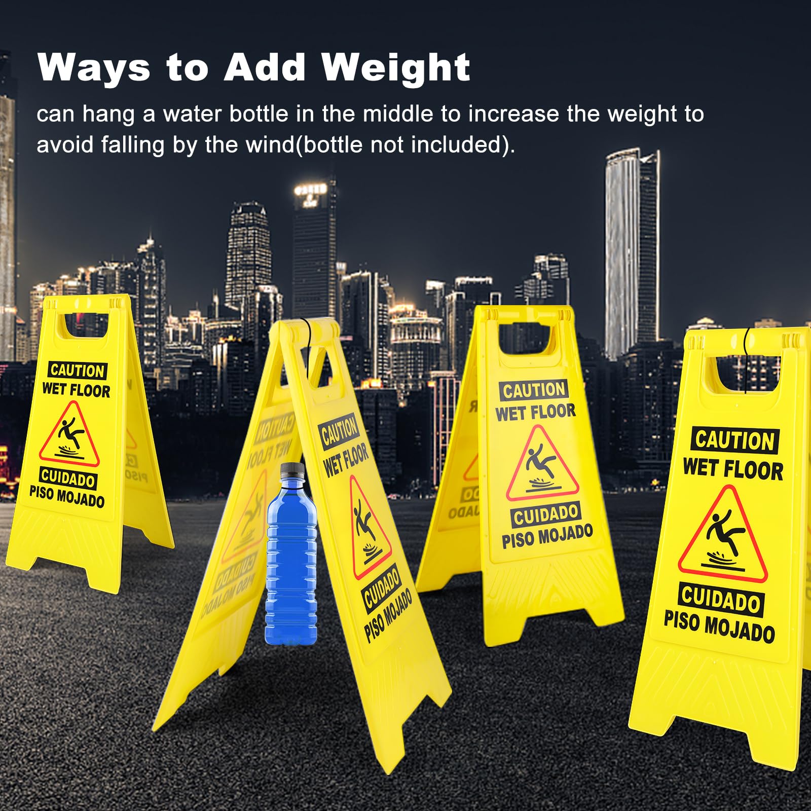 Mua XPCARE 24 Inches Caution Wet Floor Sign,4PACK Yellow Bilingual ...