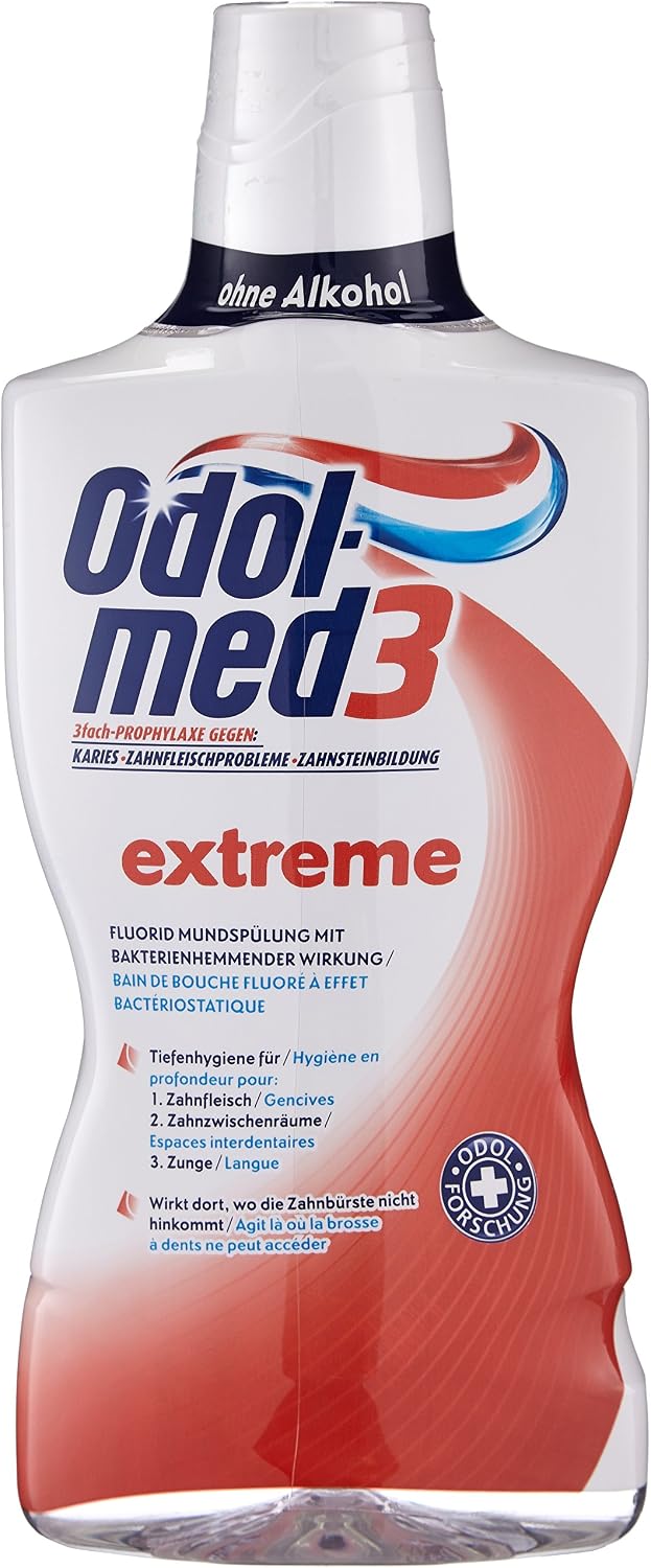 Amazon.de: Odol-med 3 Mundspülung Extreme 500 ml, 8er Pack (8 x 500 ml)