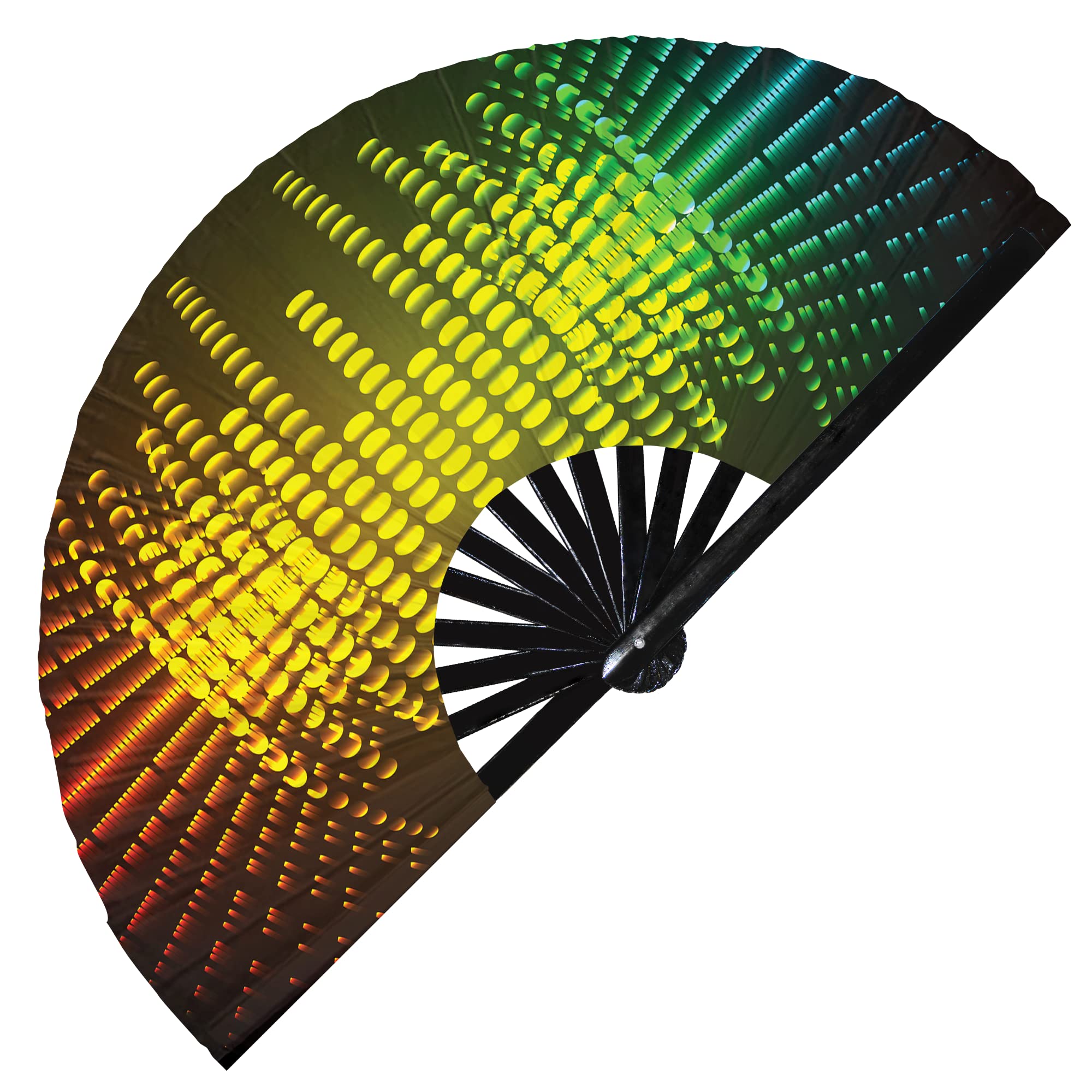 Mua Equalizer hand fan foldable handmade bamboo circuit rave hand fans ...