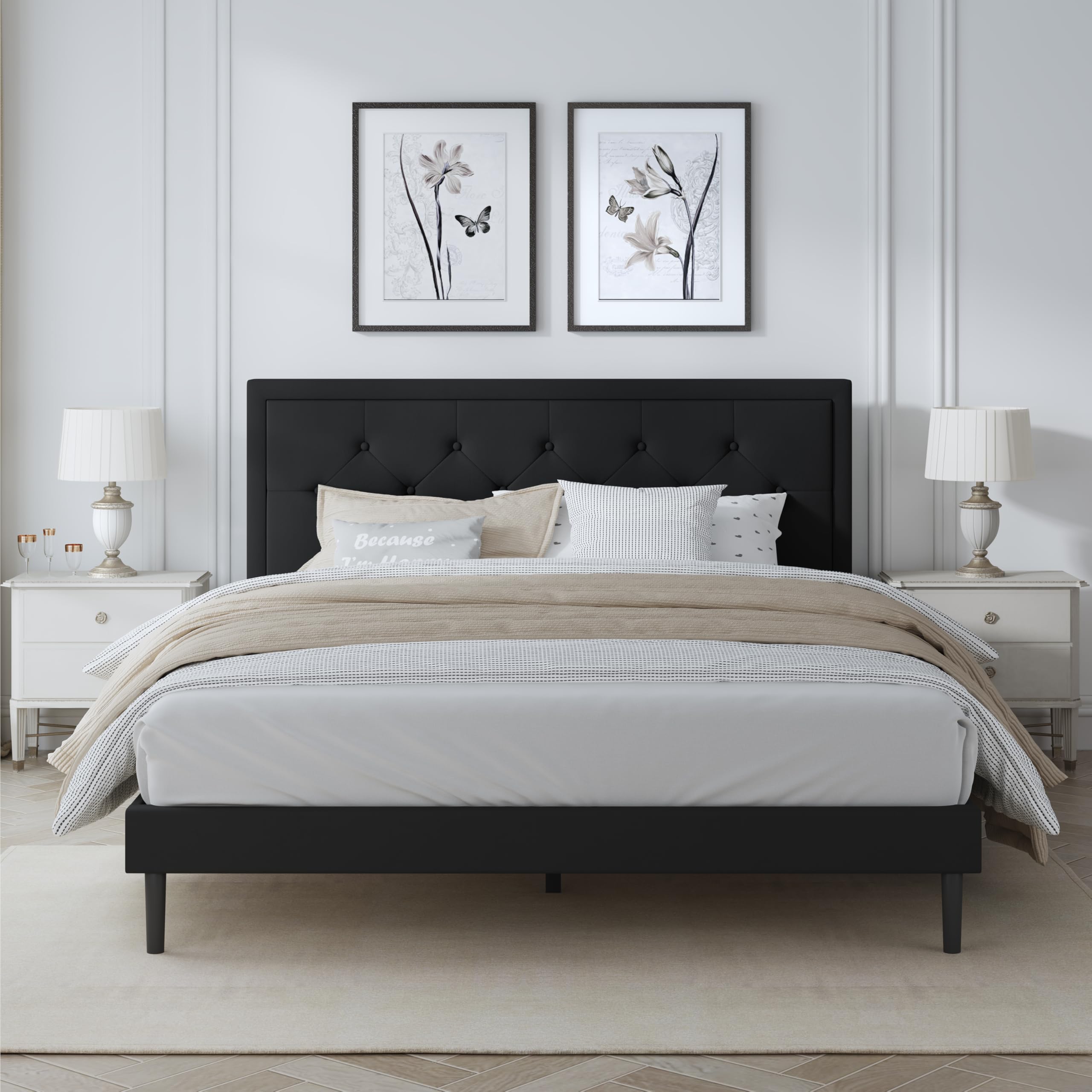 ***STOCK PHOTO REFERENCE ONLY***IOILORI Queen Size Platform Bed Frame ...