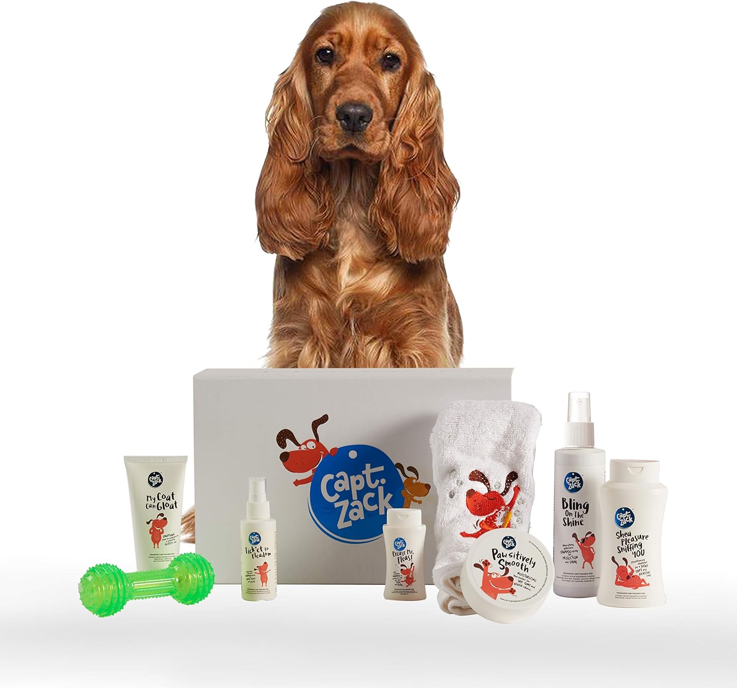 Buy Captain Zack - The Cocker Spaniel Groom Box – Ultimate 8-in-1, Head ...