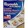 Amazon.com: Reynolds Kitchens Cookie Baking Sheets, Pre-Cut Parchment ...