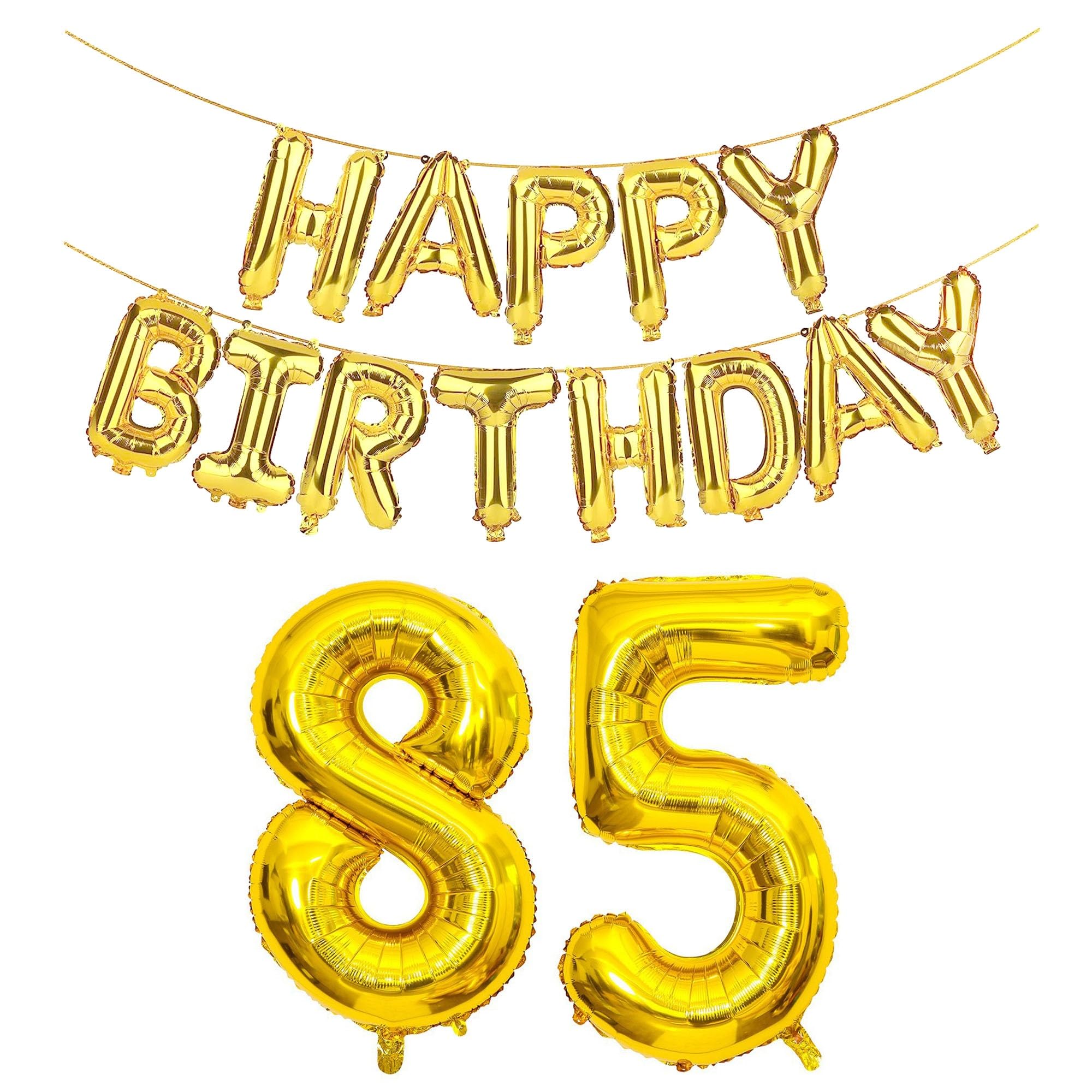 SHUNTAI 85th Birthday Party Decorations for Men Women 85 Number ...