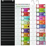 Amazon.com : Daily Schedule Pocket Chart. Kids Schedule Pocket Chart ...