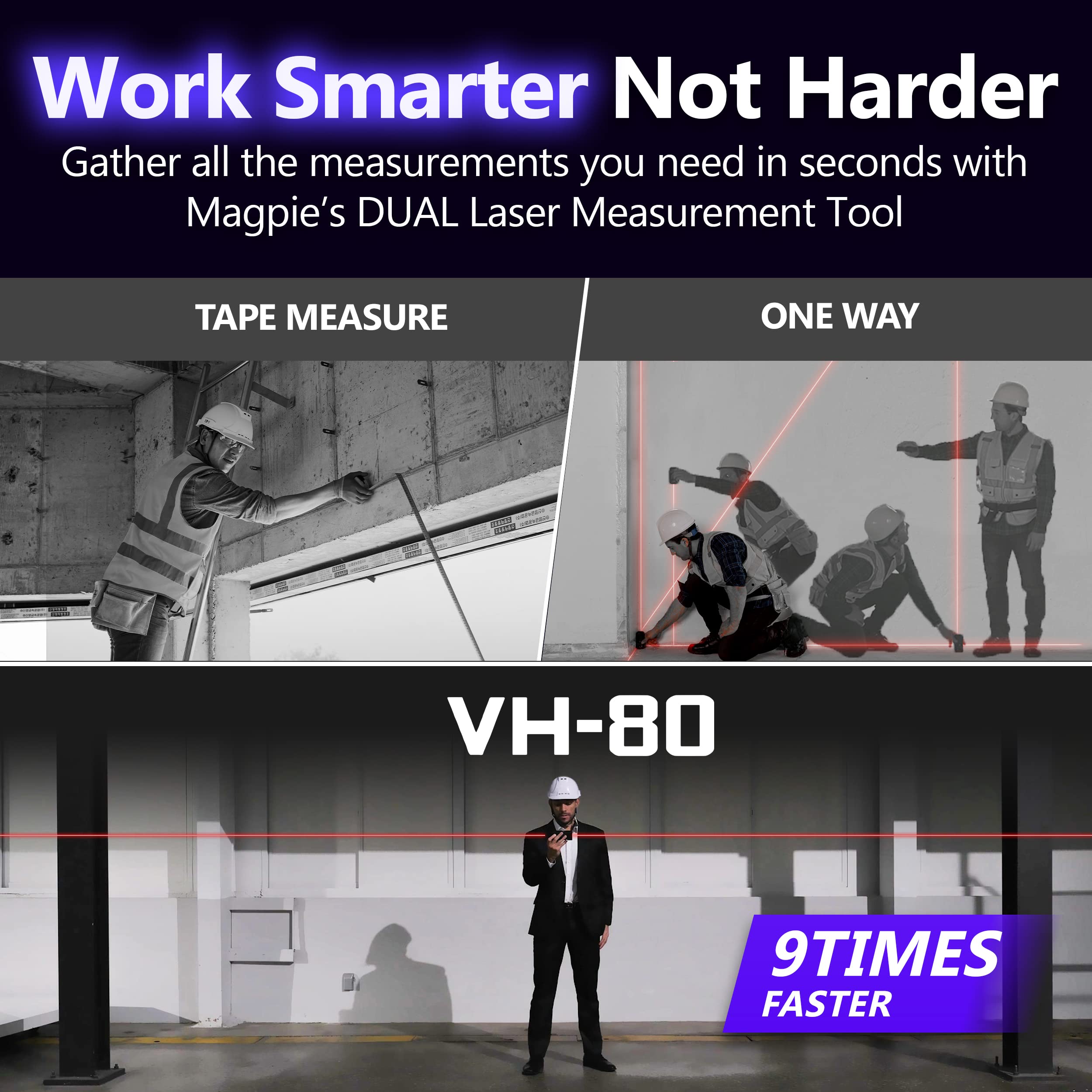Mua The First Bilateral Laser Measurement Tool - MAGPIE VH-80, 262ft ...