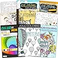 Amazon.com: Adult Coloring Book Bundle with 8 Deluxe Coloring Books for ...