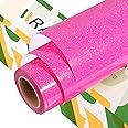 Amazon.com: WRAPXPERT Pink Glitter HTV Heat Transfer Vinyl Roll,Pink ...