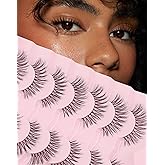 Amazon.com: Ukrizi Natural Lashes Mink Natural Eyelashes False Eyelashes Natural Look False ...