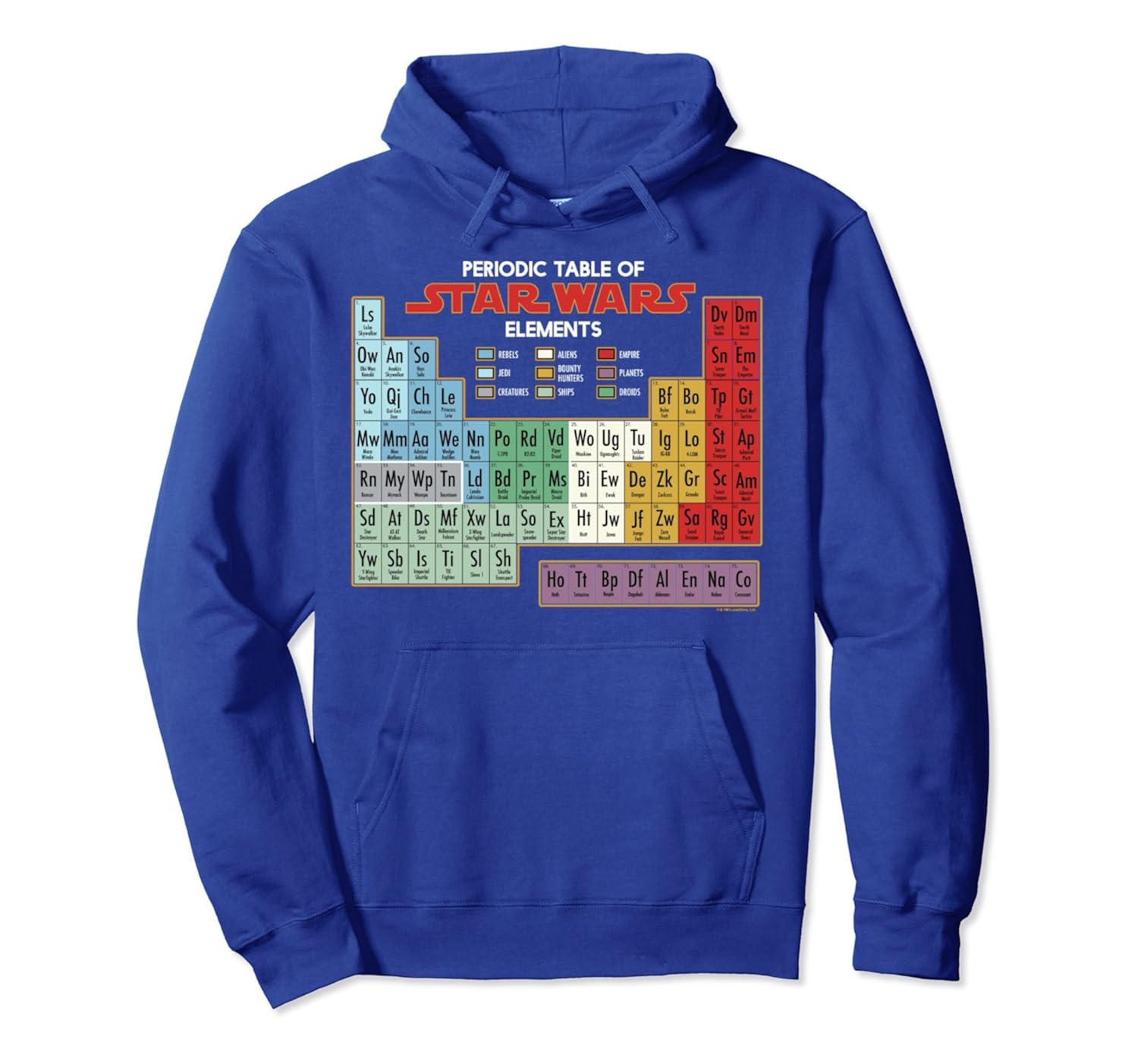 Periodic Table of Elements Graphic Hoodie-4LVS – 4loveshirt