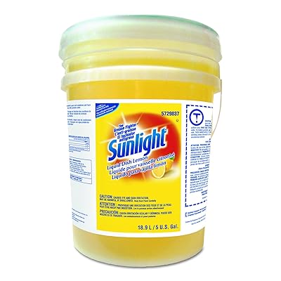 Buy Sunlight 95729837 Liquid Dish Detergent, Lemon Scent, 5 gal Pail ...