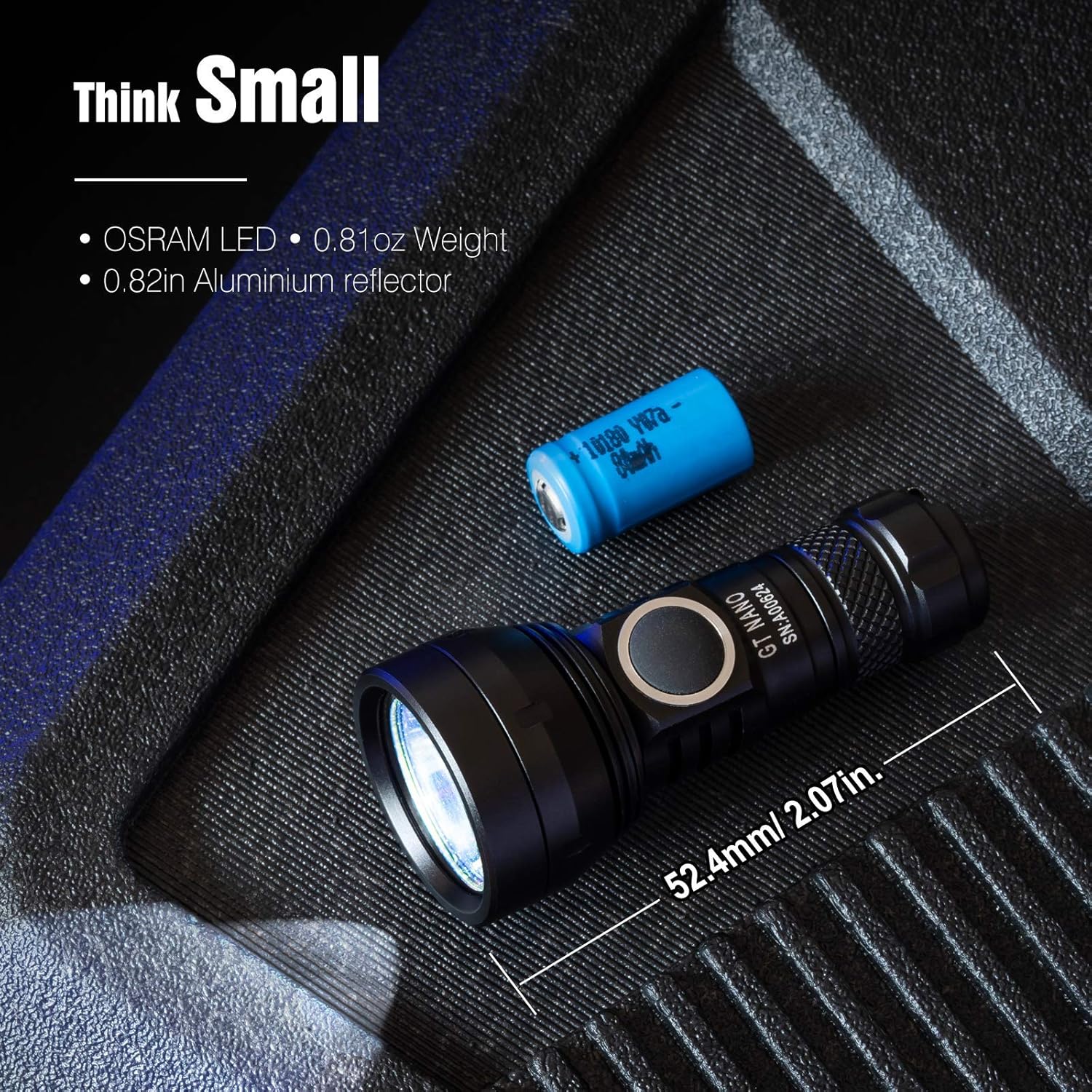 LUMINTOP GT Nano Led Torch, Super Bright 450 Lumens 300 Meters Default ...