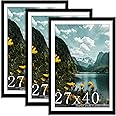 Amazon.com - Picrit 27x40 inch Poster Frame 3 Pack, Black Poster Frame ...