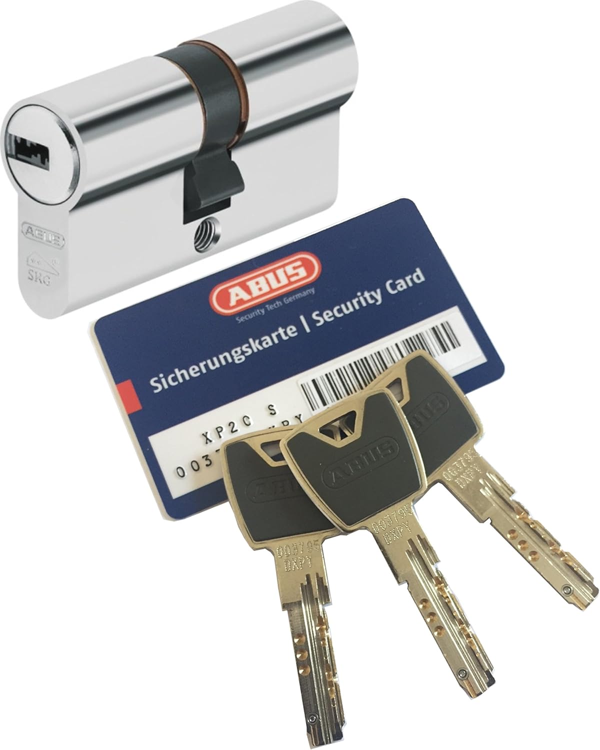 ABUS XP2S Profil-Doppelzylinder Länge 30/30mm mit 3 Schlüssel: Amazon.de: Baumarkt