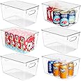 Amazon.com: Vtopmart 6 Pack Clear Stackable Storage Bins with Lids ...