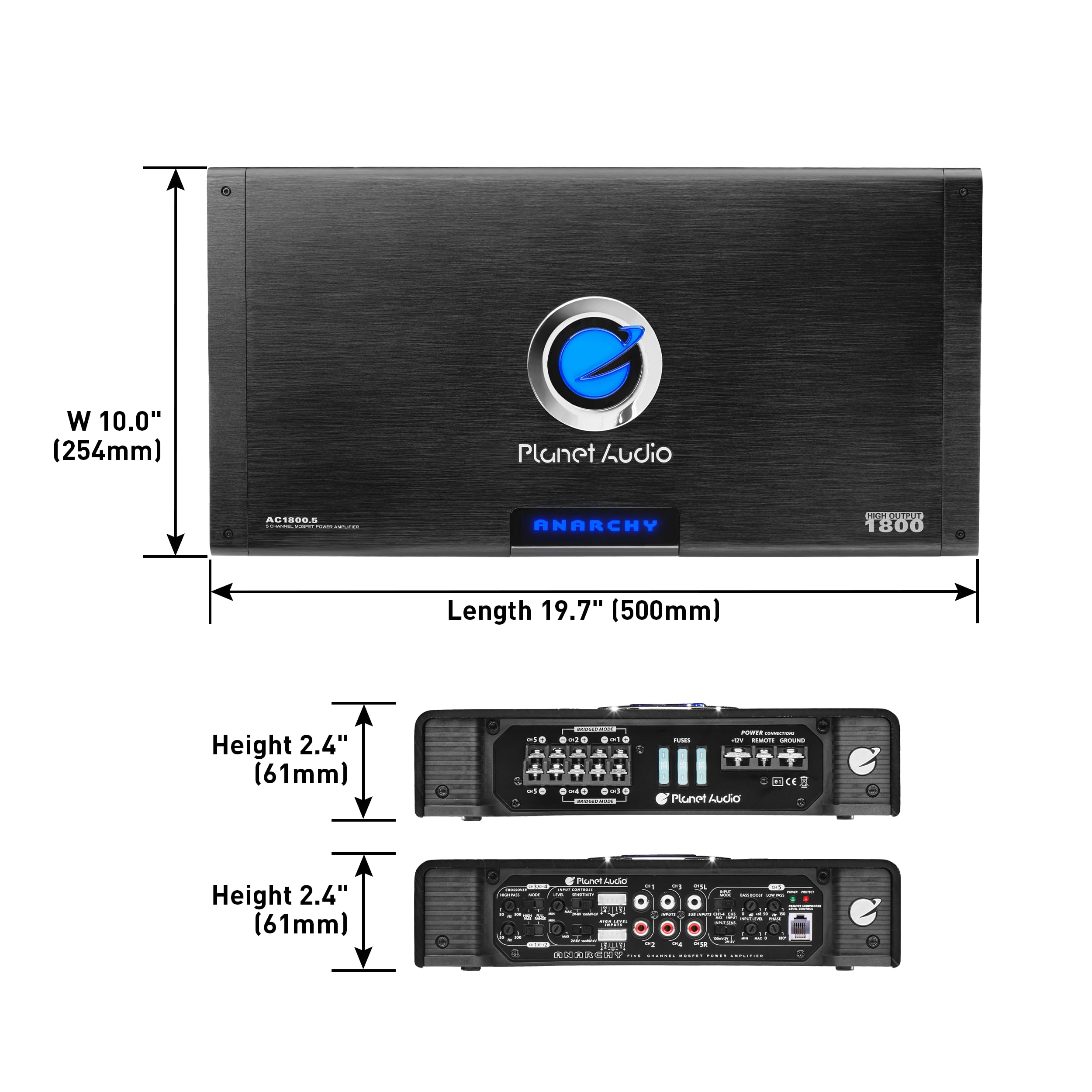 Mua Planet Audio AC1800.5 5 Channel Car Amplifier - 1800 High Output ...
