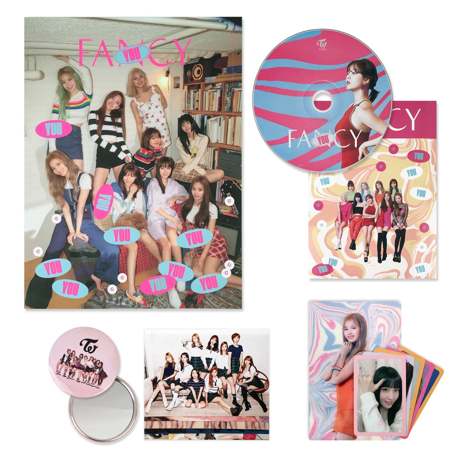 TWICE 7th Mini Album - FANCY YOU CD + Photobook + Lenticular Card + Photocards + Sticker + FREE ...