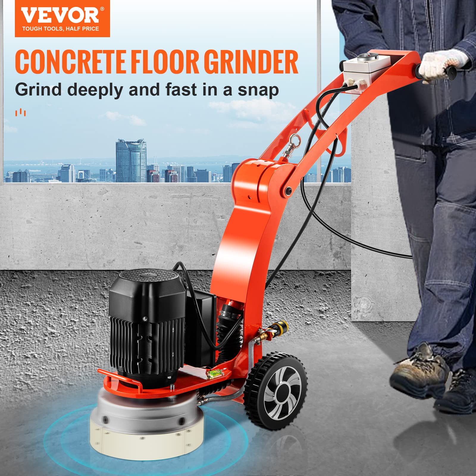 Mua VEVOR Electric Concrete Floor Grinder 10" Walk-Behind Grinder 1.5HP ...