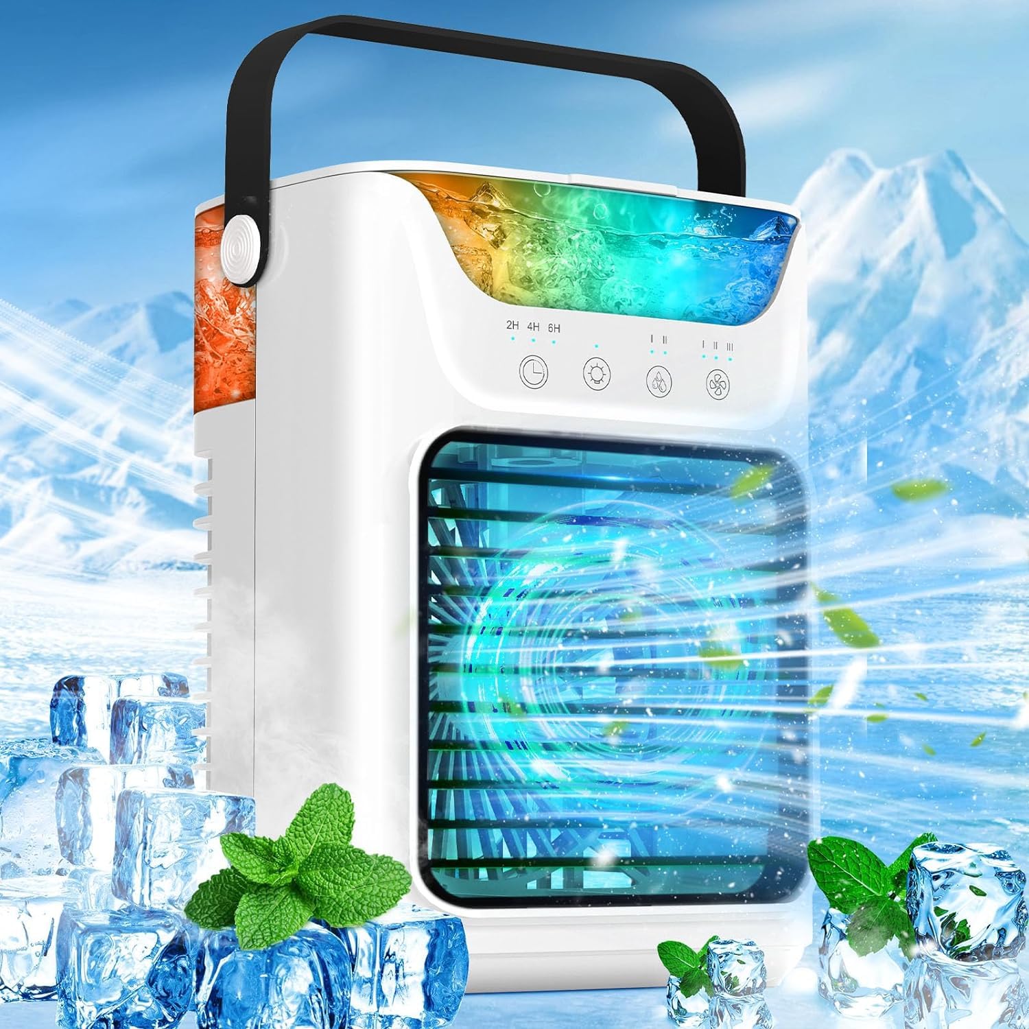 Portable Air Conditioners, Evaporative Mini Air Conditioner Quiet with ...