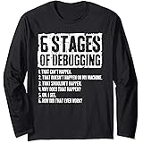 Amazon.com: 6 Stages of Debugging T-Shirt Coding Programmer Gift T-Shirt : Clothing, Shoes & Jewelry