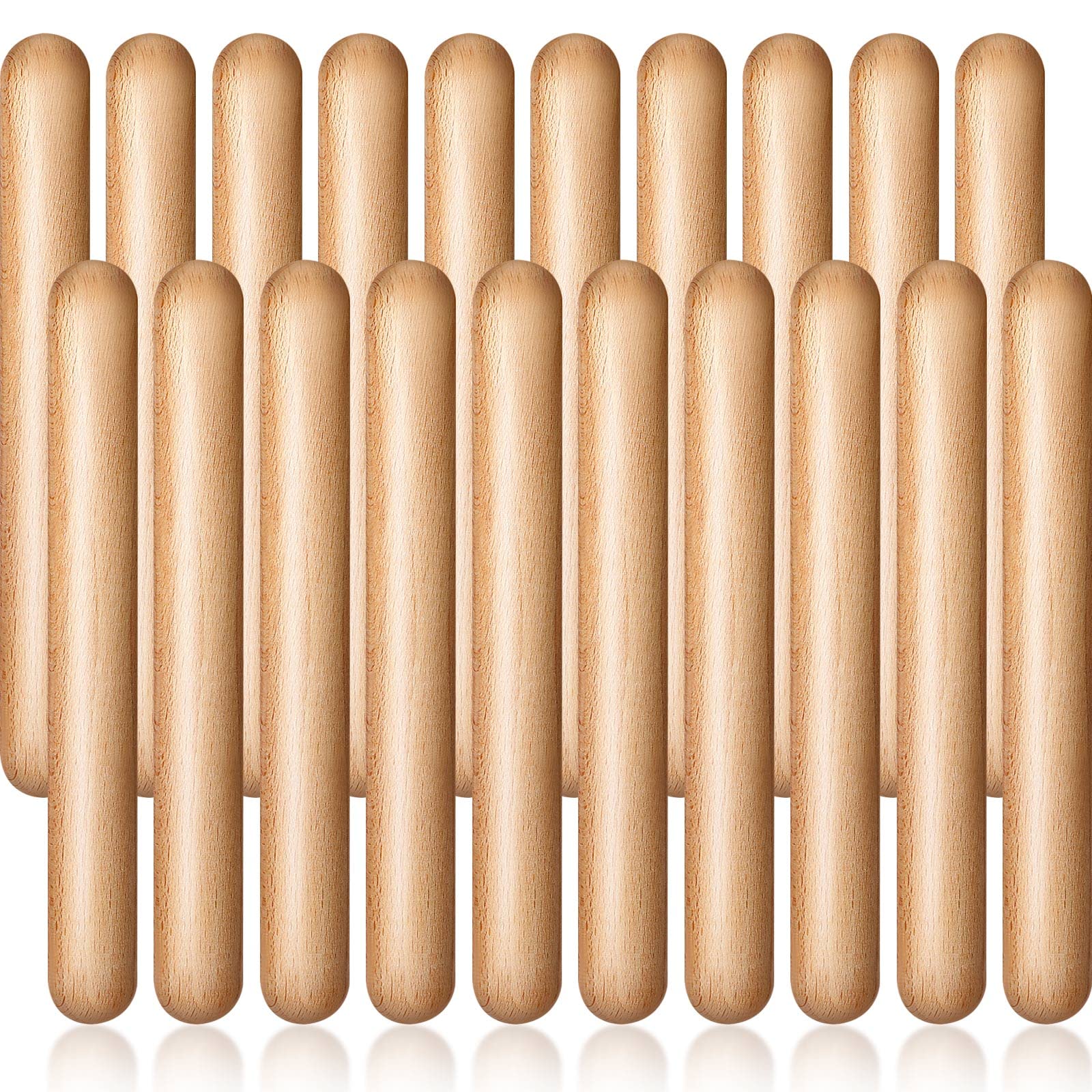 Boao 20 Pcs 8 Inch Music Rhythm Sticks for Kids Bulk, Music Lummi ...