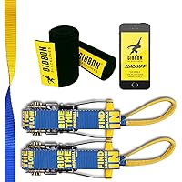 Amazon.com : Gibbon Slacklines Flowline with treewear, Yellow/Blue ...