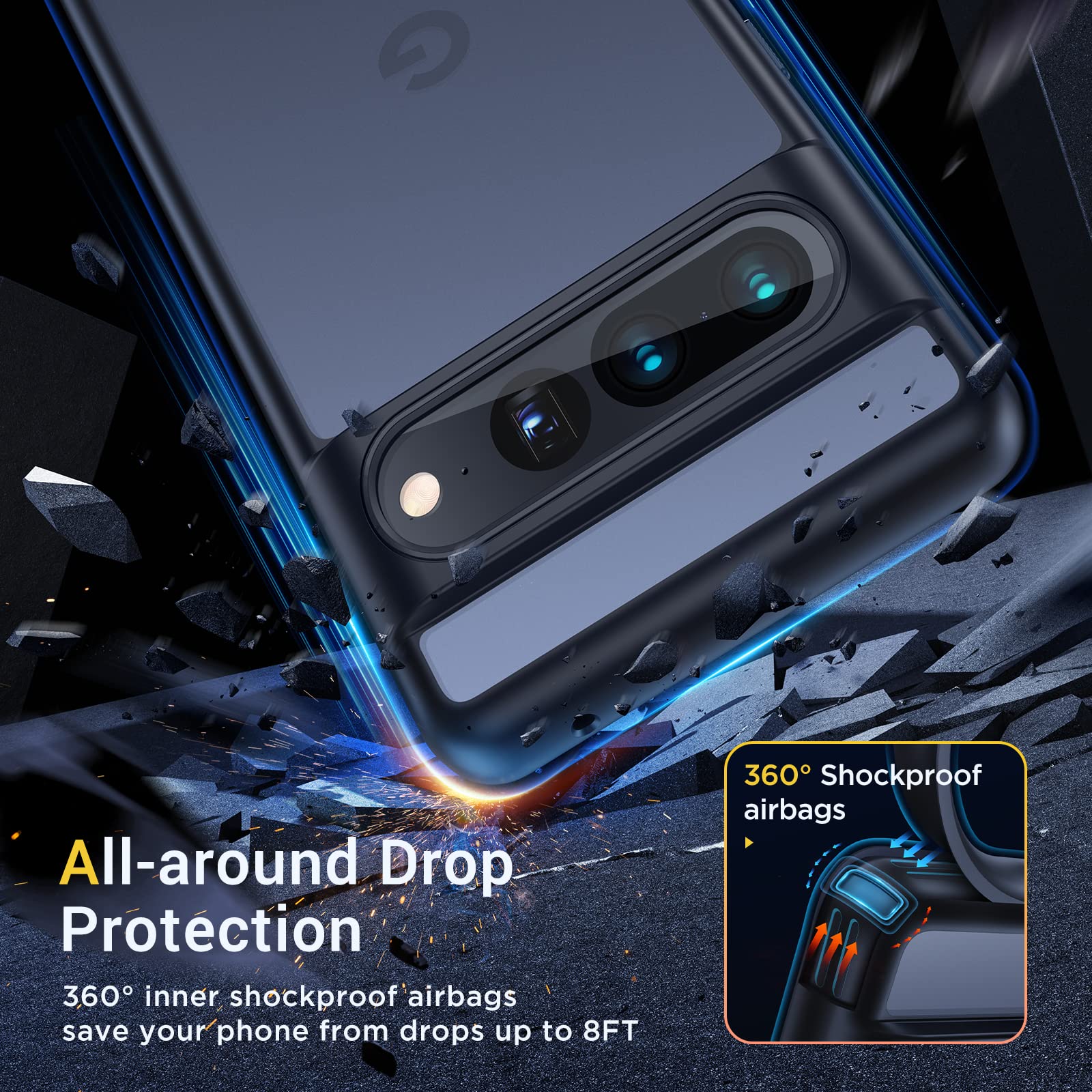 Mua Humixx Shockproof Designed for Google Pixel 7 Pro Case [Military ...