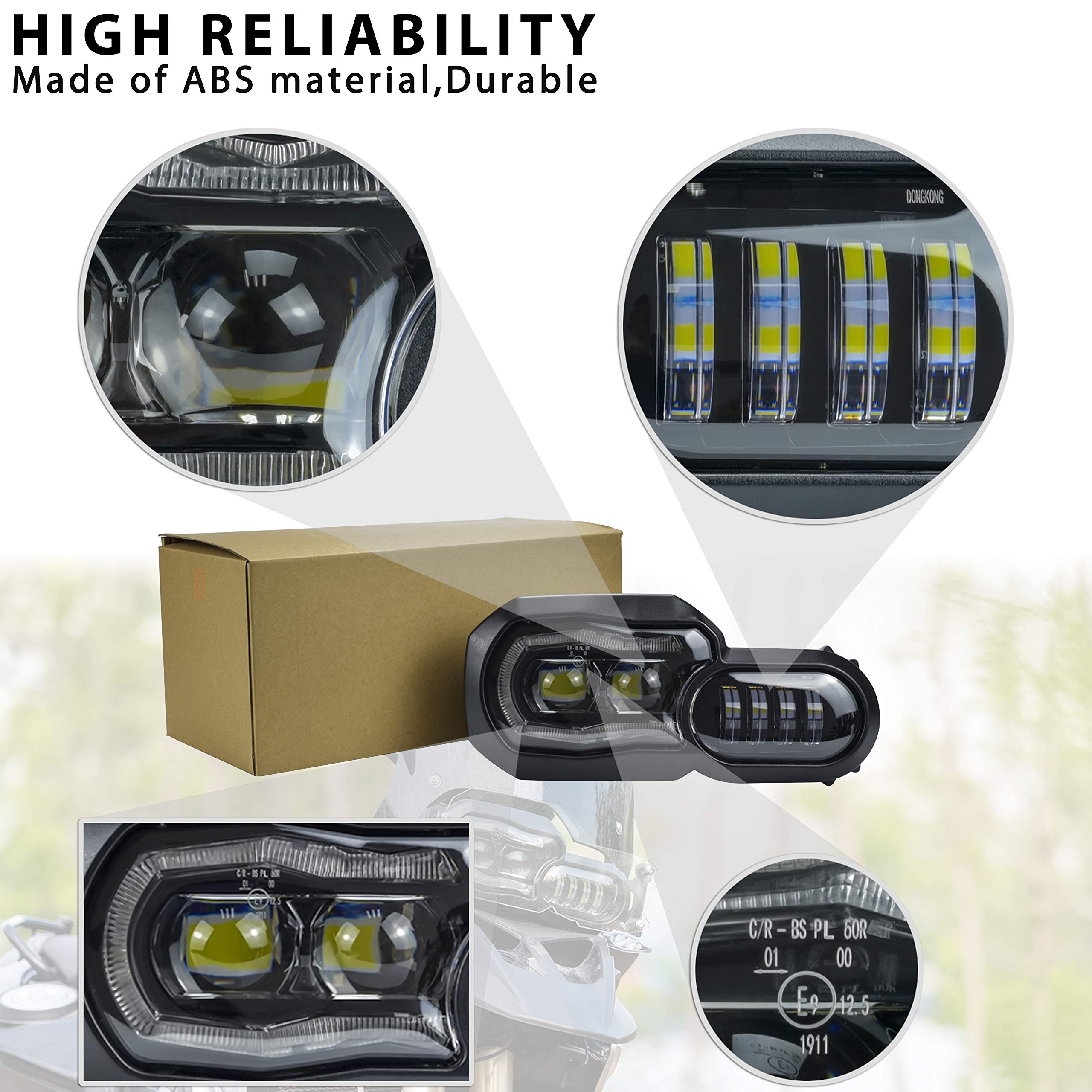 Mua SAUTVS LED Headlight Assembly for F800GS, E-Mark Approved Head ...