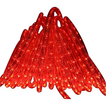 Amazon.com: GotHobby 50'ft Red Color LED Rope Light 2-Wire Flexible ...