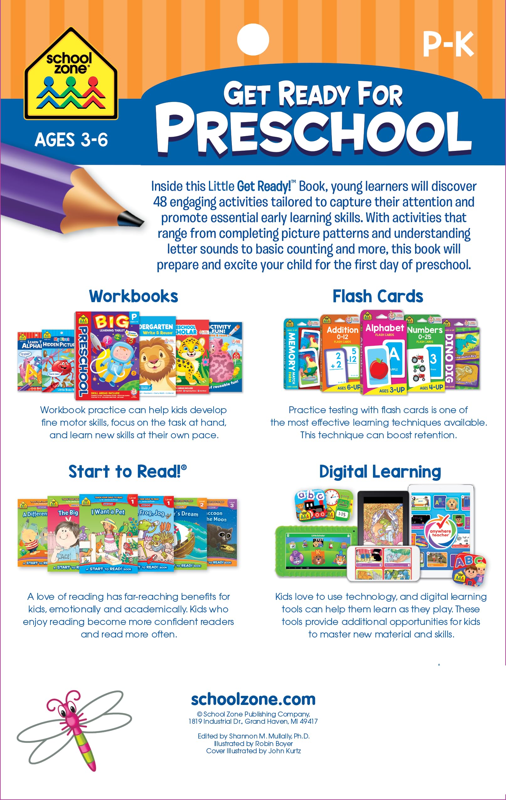 Mua School Zone Get Ready for Preschool Workbook: 48 Pages, Pre-K ...