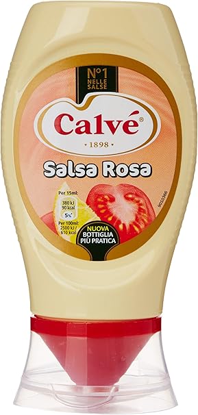 Calvé - Salsa Rosa, Senza Glutine - 250 ml: Amazon.it: Alimentari e ...