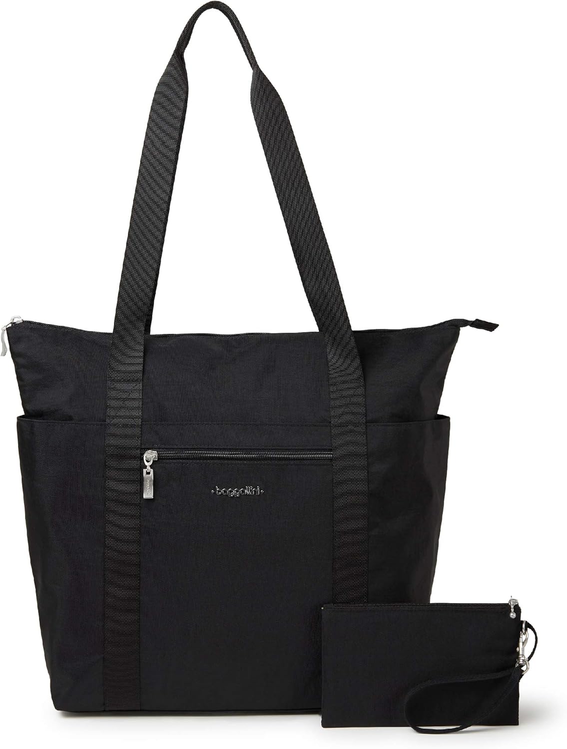 Amazon.com: Baggallini North South Tote, Black/Sand: Shoes