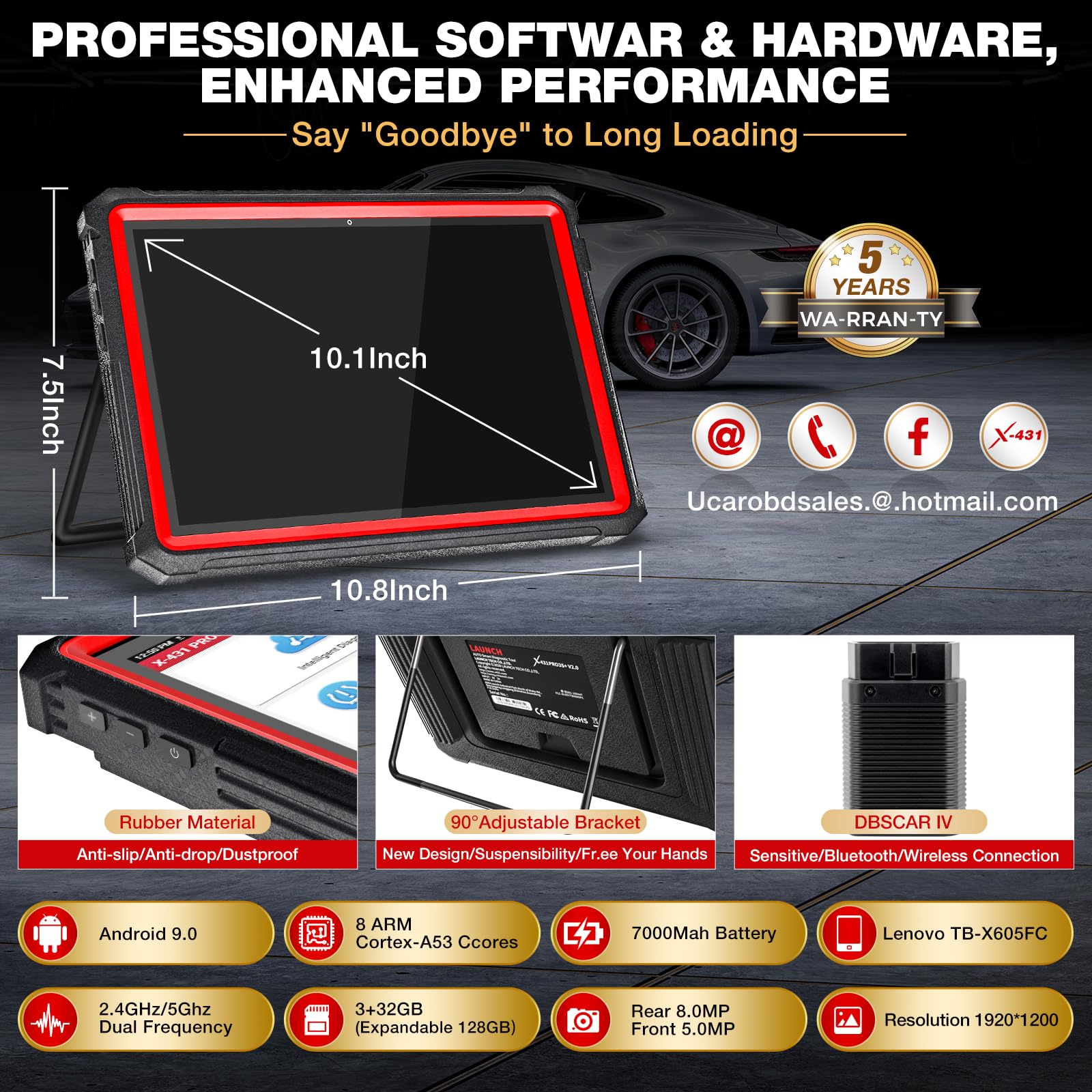 Mua LAUNCH X431 PRO3S+ V5.0 High-End Scanner, 2024 Upgrade Topology Mapping, ECU Coding ...