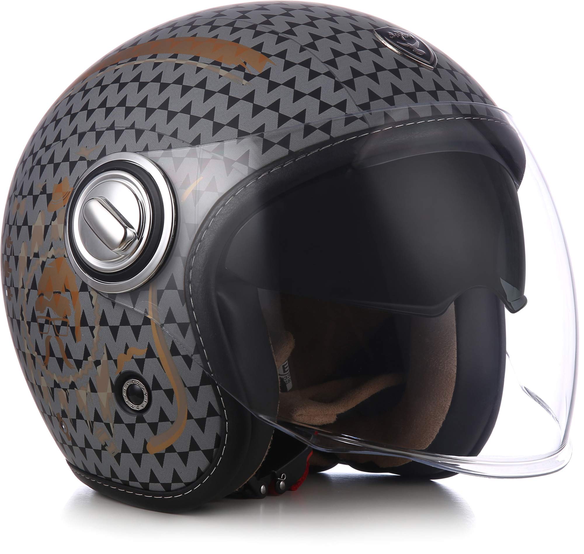 Soxon Jet Brille 888 Sir Jet Helmet Vintage Vespa Pilot | Desertcart QATAR