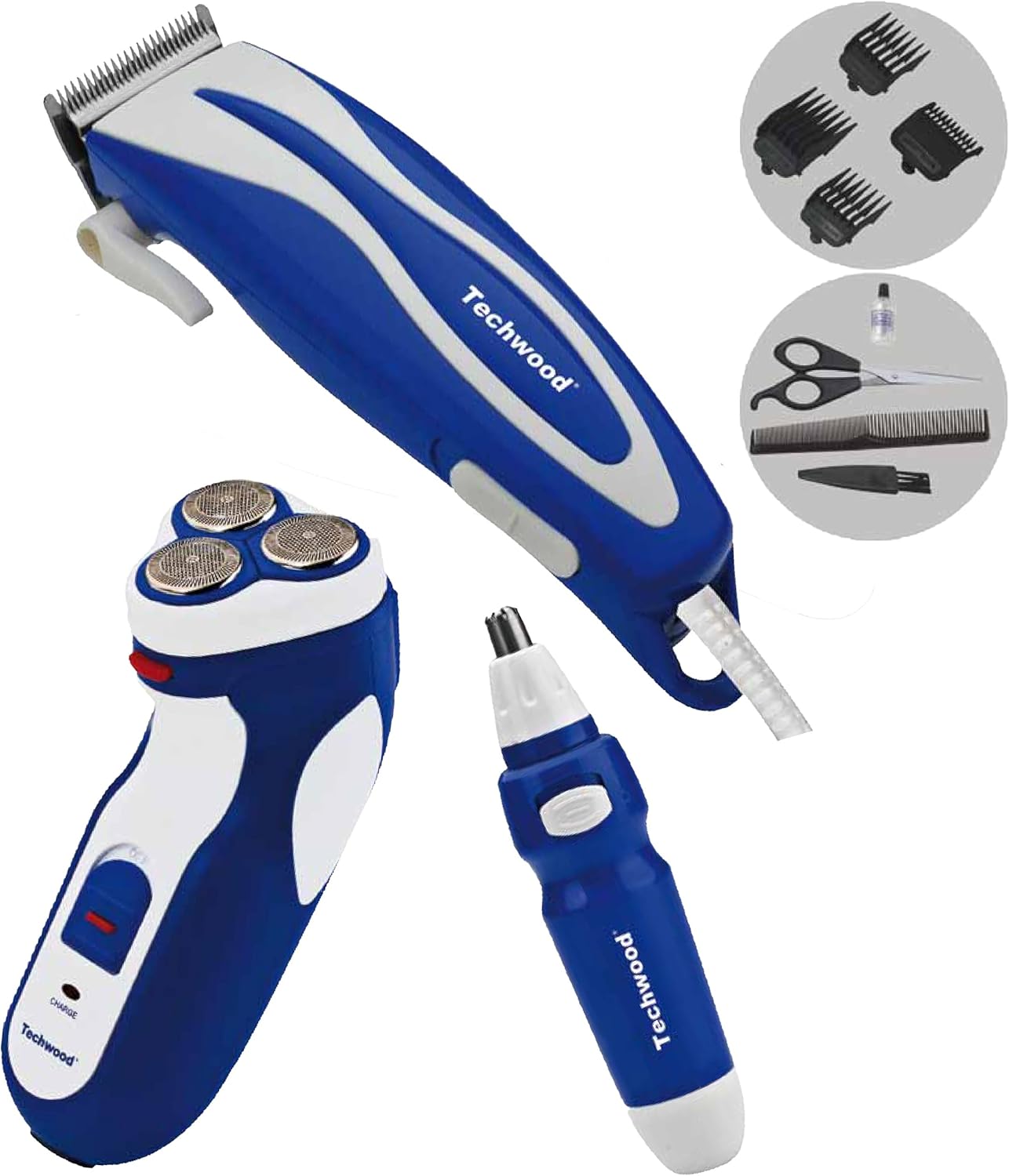 Techwood TCO-2538 Coffret Rasoir + Tondeuse + Epilateur Nasal: Amazon ...