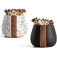 Amazon.com: Amarcado Ceramic Match Holder with Striker for Cute and ...