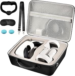 Amazon.com: Hard Carrying Case for Meta/ for Oculus Quest 2 All-in-One ...