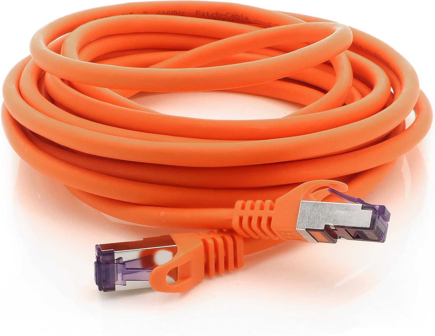 1aTTack Cat.7 Lan ethernet cable 30m – Orange – Cat7 lan network ...