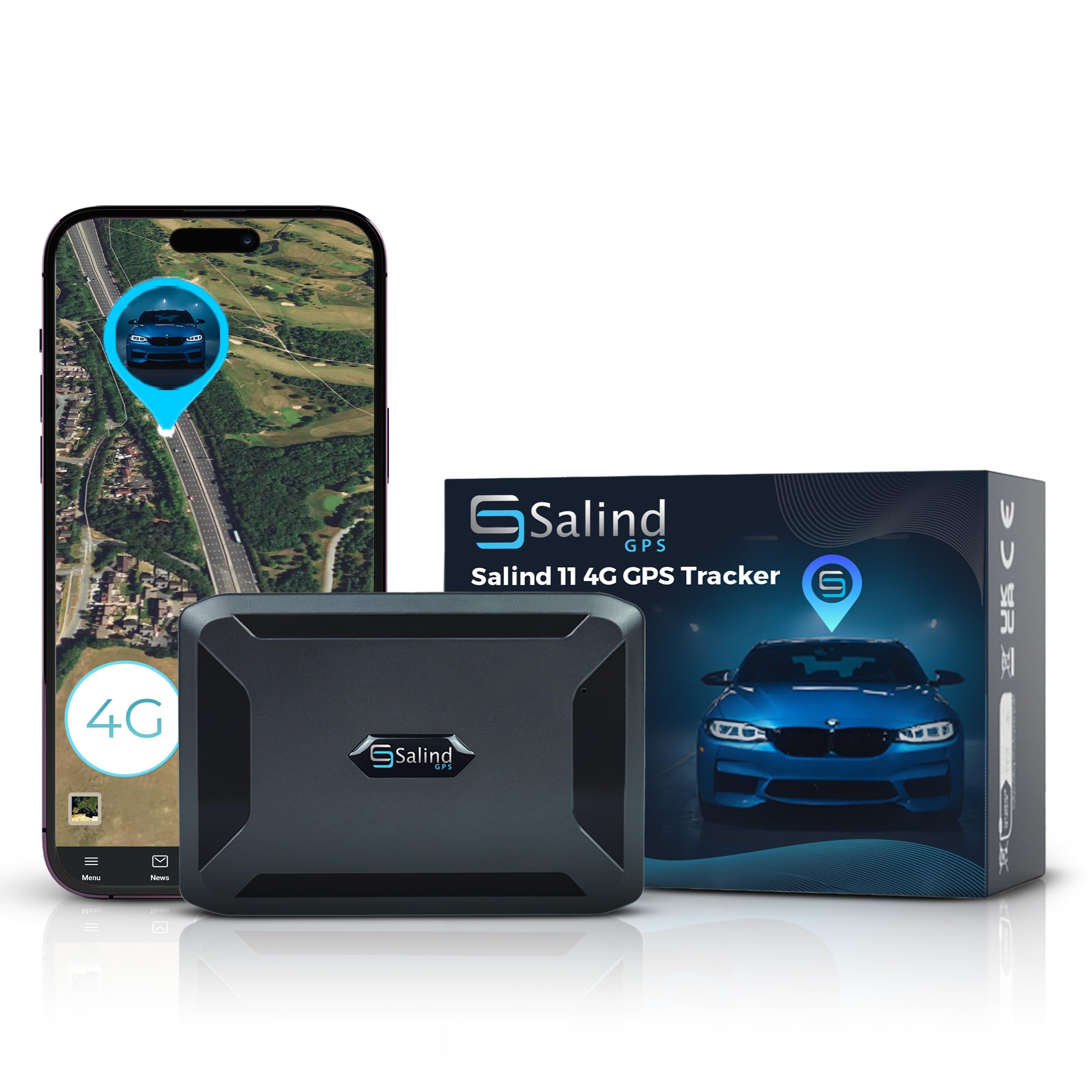 SALIND 11 4G GPS Tracker - Real-Time Tracker for Vehicles, Cars, Fleets ...